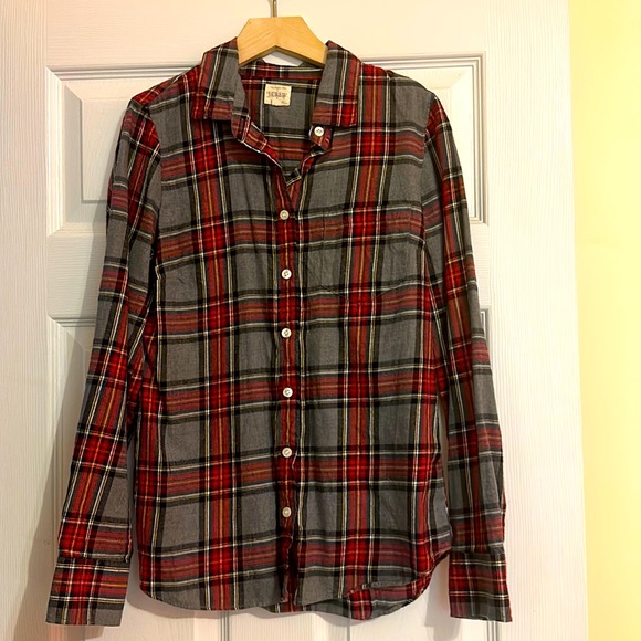 J. Crew | Tops | Jcrew Flannel Shirt | Poshmark